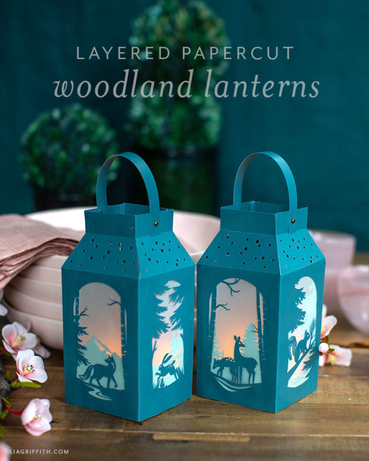 Woodland Paper Lanterns DIY Template & Tutorial - Lia Griffith