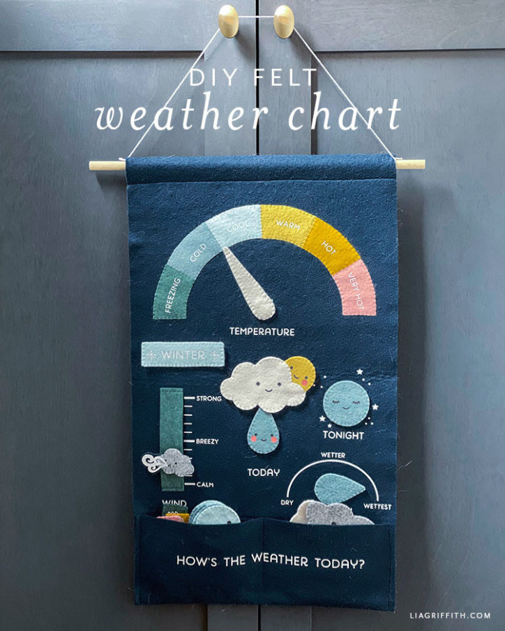 Felt Weather Chart for Kids - Lia Griffith