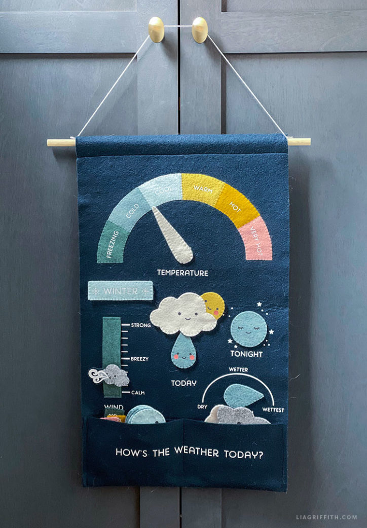 Felt Weather Chart for Kids - Lia Griffith