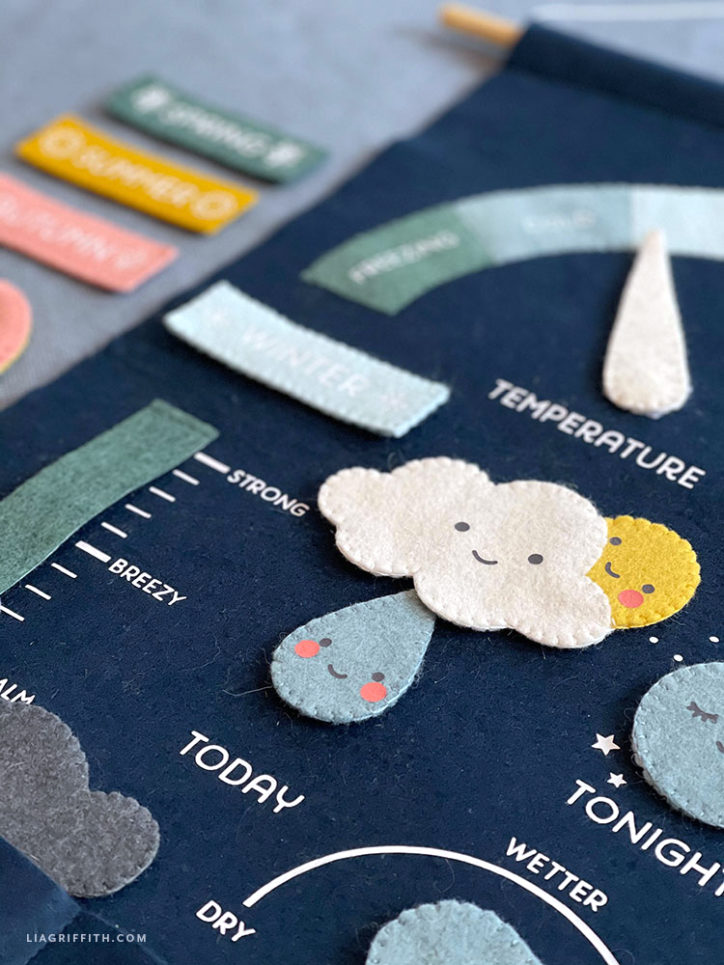 Felt Weather Chart for Kids - Lia Griffith