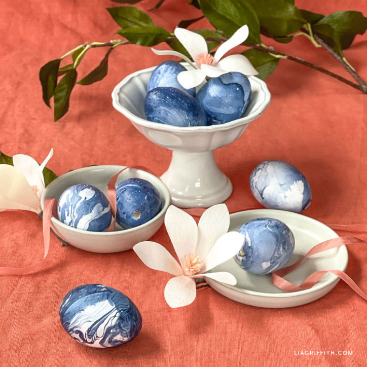 Video Tutorial: DIY Marbled Easter Eggs - Lia Griffith