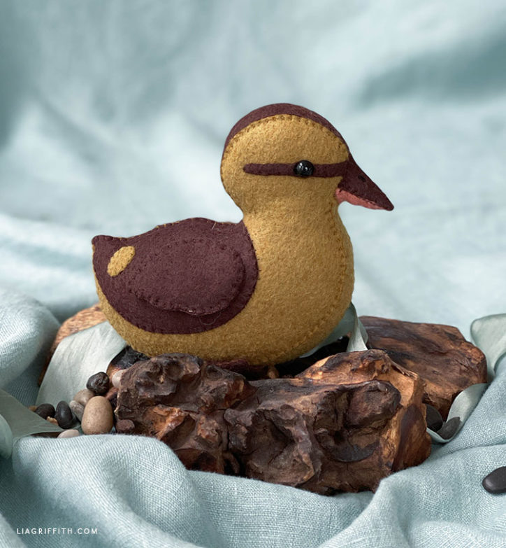 Felt Duckling Stuffie Pattern + DIY Tutorial - Lia Griffith
