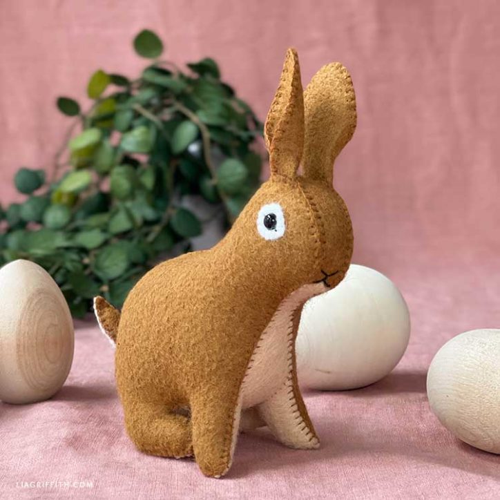 How to Make Your Own Felt Rabbit Stuffie - Lia Griffith