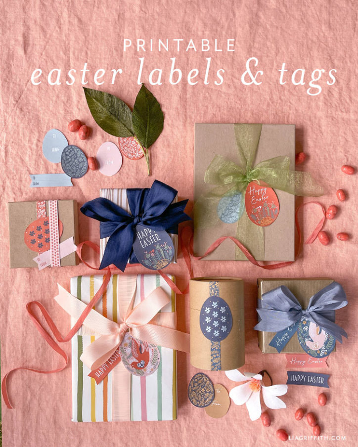 Free Printable Easter Labels & Gift Tags - Lia Griffith