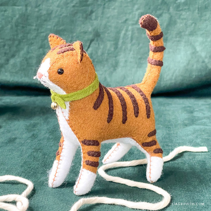 Felt Cat Pattern & Tutorial - Lia Griffith