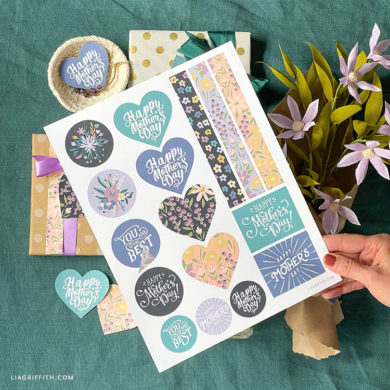 Free Printable Mother's Day Stickers - Lia Griffith