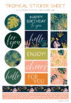 Free Printable: Tropical Labels & Gift Tags - Lia Griffith