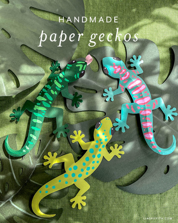 How to Make Paper Geckos - Lia Griffith