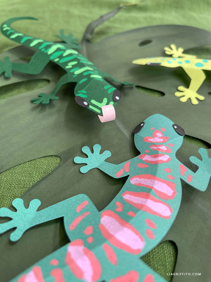 How to Make Paper Geckos - Lia Griffith