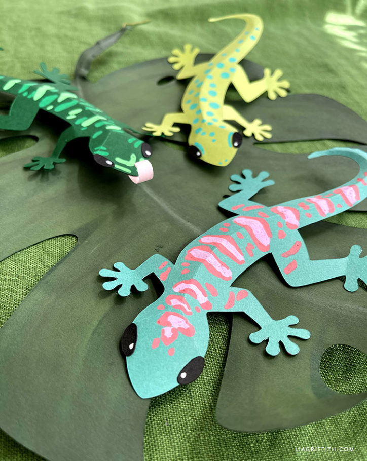 How to Make Paper Geckos - Lia Griffith