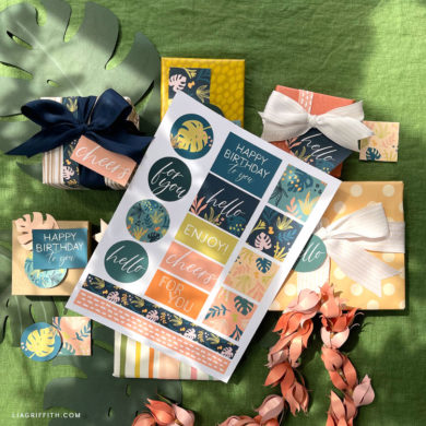 Free Printable: Tropical Labels & Gift Tags - Lia Griffith