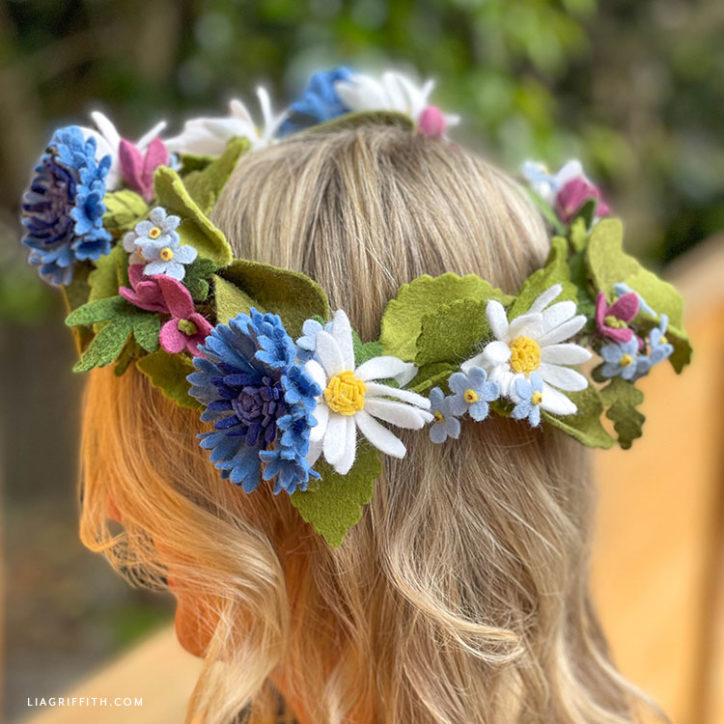 Felt Midsummer Crown DIY Template & Tutorial - Lia Griffith