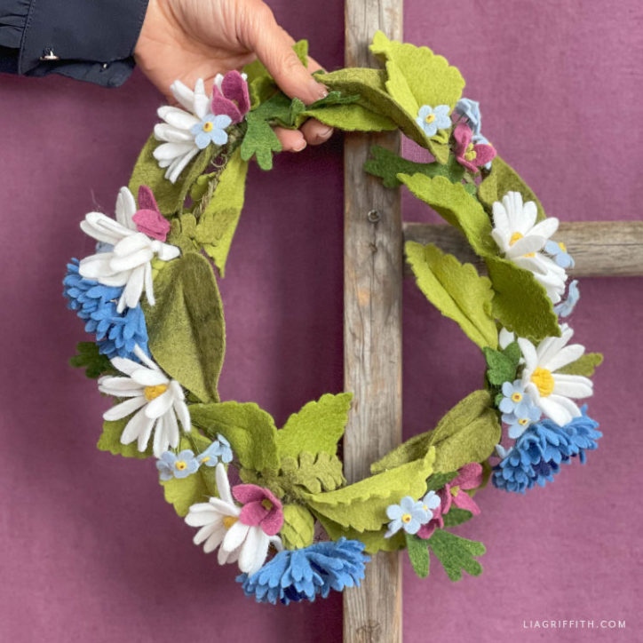 Felt Midsummer Crown DIY Template & Tutorial - Lia Griffith