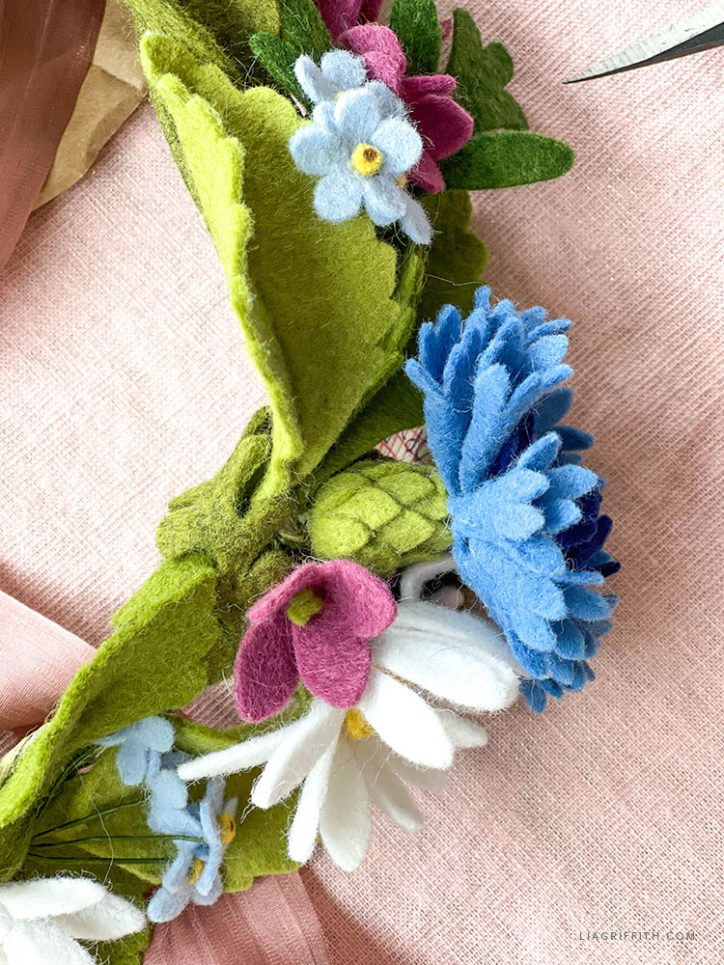 Felt Midsummer Crown DIY Template & Tutorial - Lia Griffith