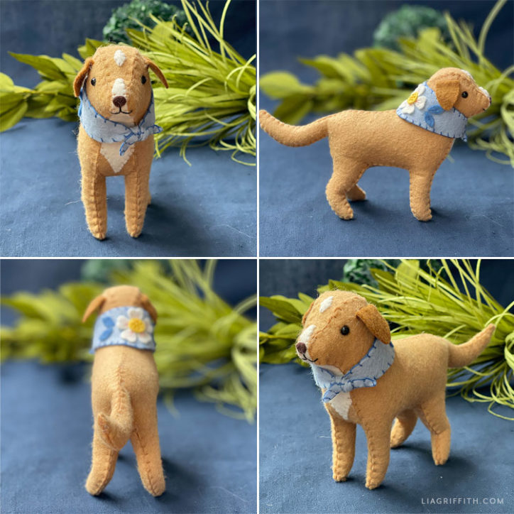 Felt Dog Template & Step-by-Step Tutorial - Lia Griffith