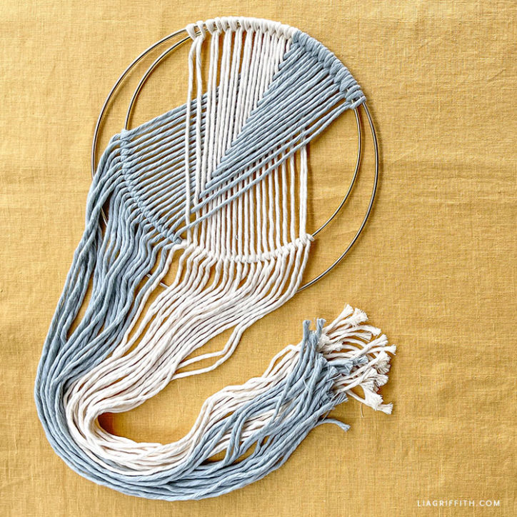 Macrame Hoop Wall Hanging DIY Tutorial - Lia Griffith