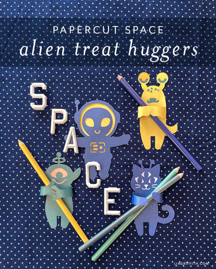 Papercut Alien Candy Huggers for Kids - Lia Griffith
