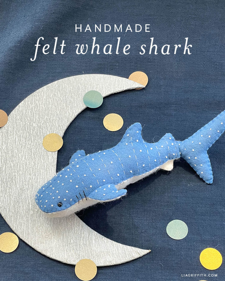 Felt Whale Shark DIY Template & Tutorial - Lia Griffith