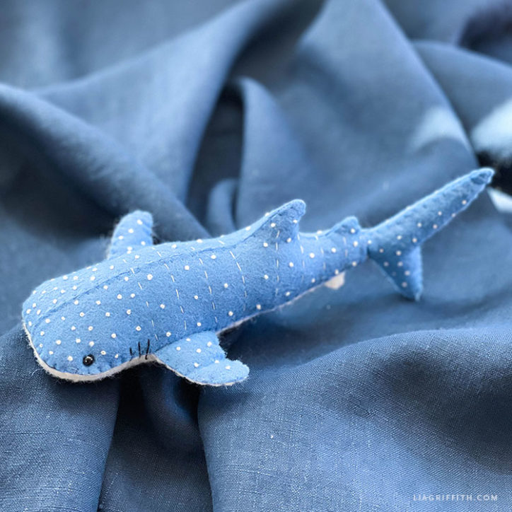 Felt Whale Shark DIY Template & Tutorial - Lia Griffith