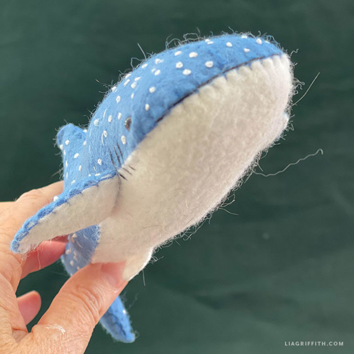 Felt Whale Shark DIY Template & Tutorial - Lia Griffith
