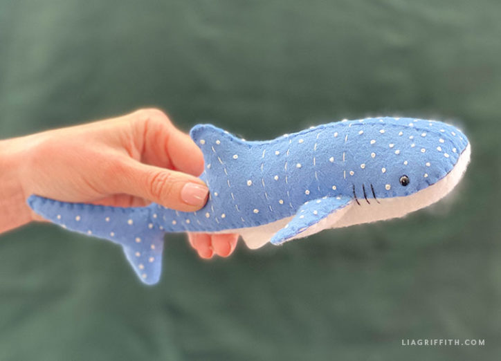 Felt Whale Shark DIY Template & Tutorial - Lia Griffith