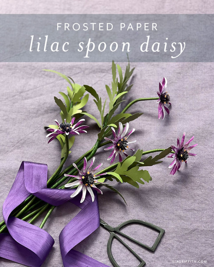 Frosted Paper Spoon Daisy Flower Pattern & Tutorial - Lia Griffith