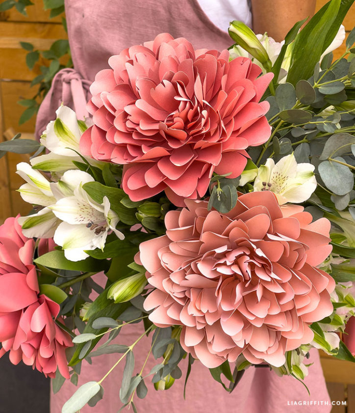 Frosted Paper Lorelei Peony Template and Tutorial - Lia Griffith