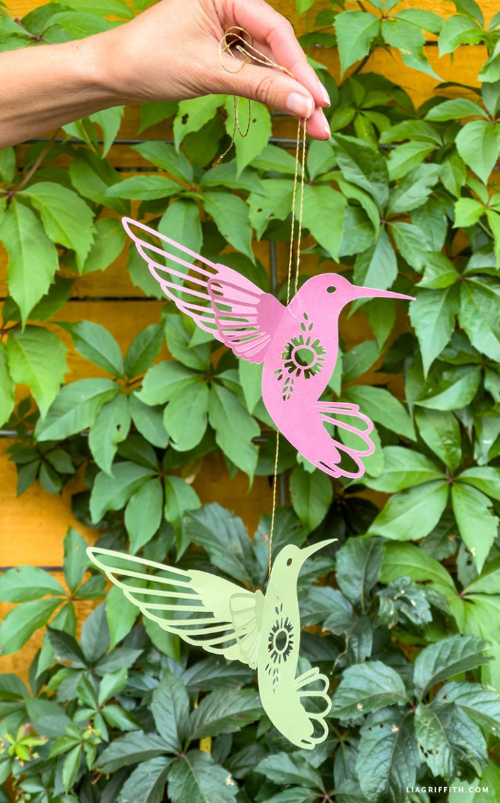 Papercut Hummingbirds Template & Tutorial - Lia Griffith