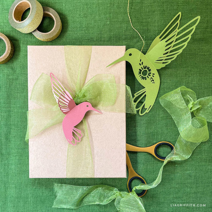 Papercut Hummingbirds Template & Tutorial - Lia Griffith