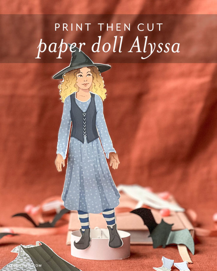 DIY Paper Doll Alyssa (Print-Then-Cut) - Lia Griffith