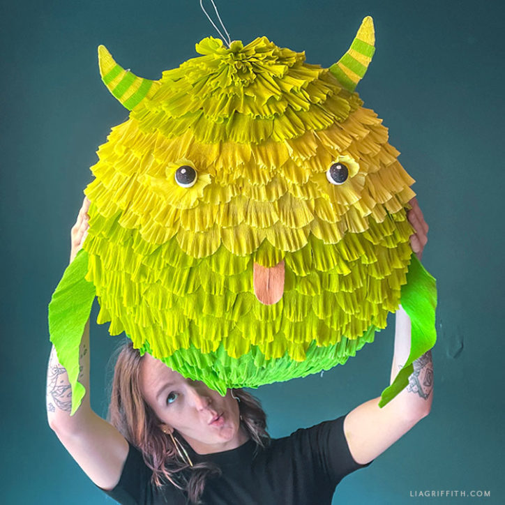 Video Tutorial: Crepe Paper Monster Piñata - Lia Griffith