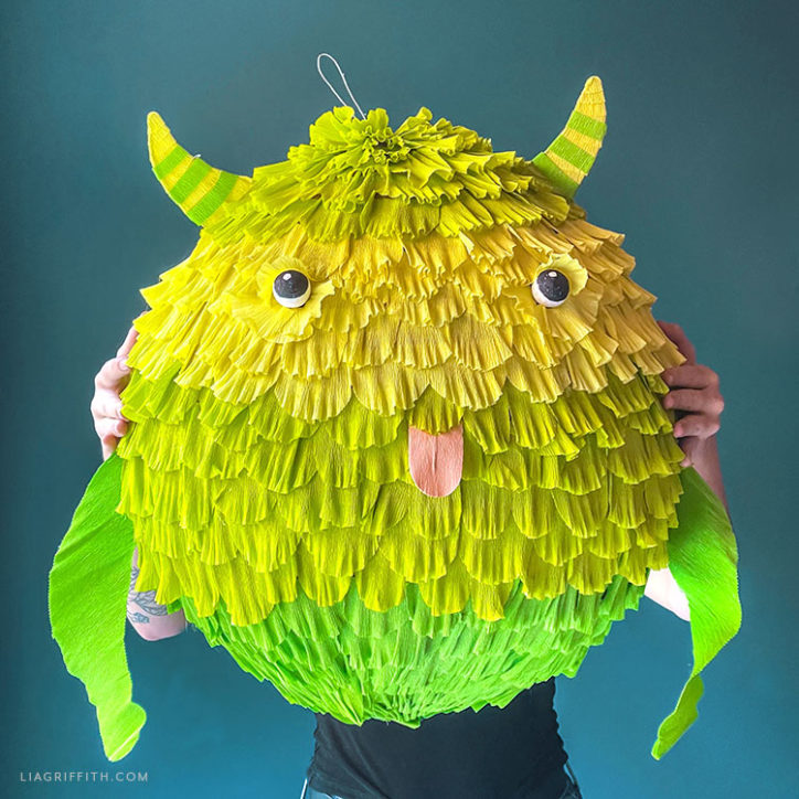 Video Tutorial: Crepe Paper Monster Piñata - Lia Griffith