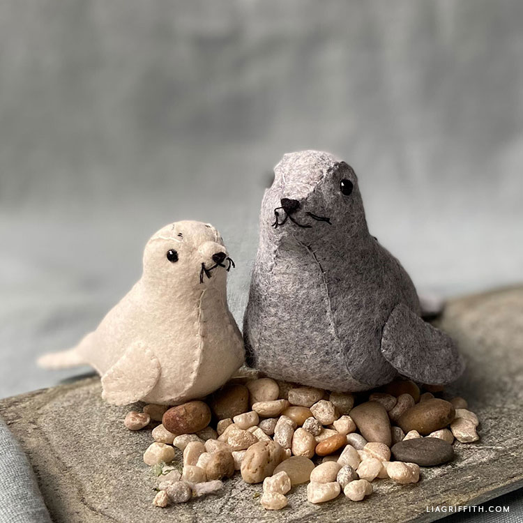 Felt Seal Stuffie DIY Pattern and Tutorial - Lia Griffith