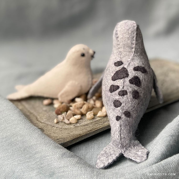 Felt Seal Stuffie DIY Pattern and Tutorial - Lia Griffith