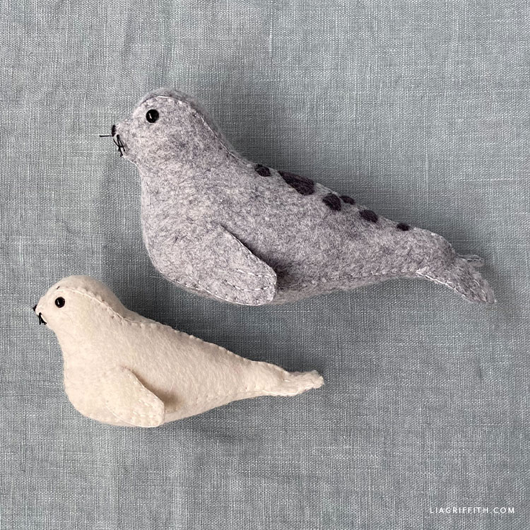 Felt Seal Stuffie DIY Pattern and Tutorial - Lia Griffith