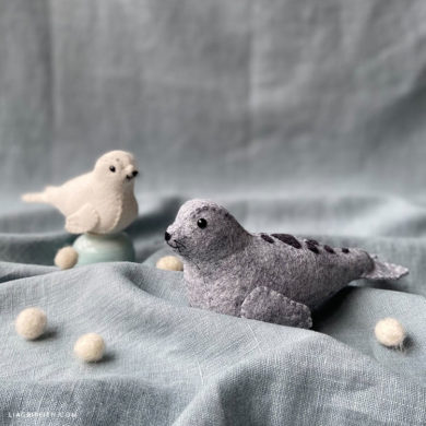 Felt Seal Stuffie DIY Pattern and Tutorial - Lia Griffith