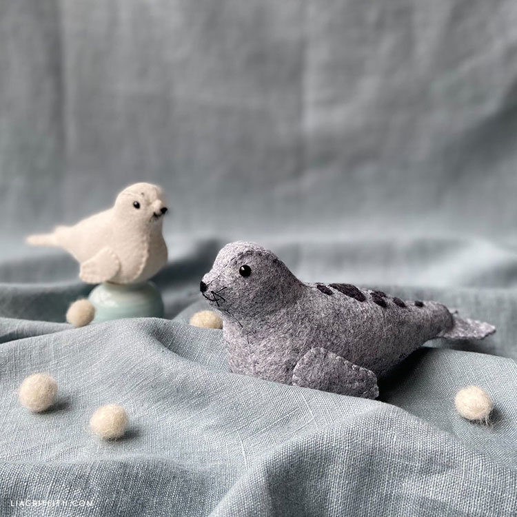 Felt Seal Stuffie DIY Pattern and Tutorial - Lia Griffith