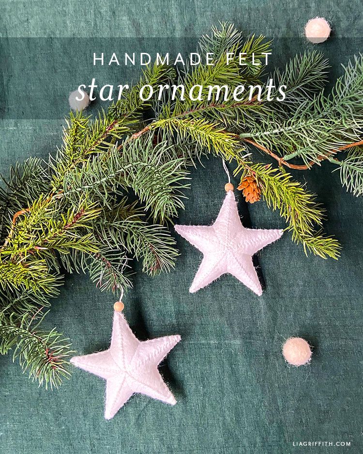 Felt Star Ornaments Pattern & Tutorial - Lia Griffith