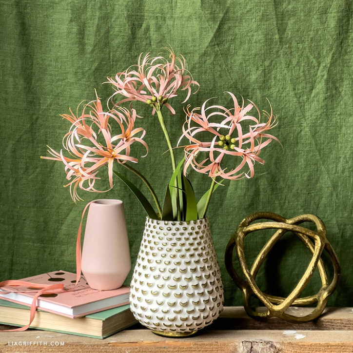 Frosted Paper Spider Lily Template & Tutorial - Lia Griffith