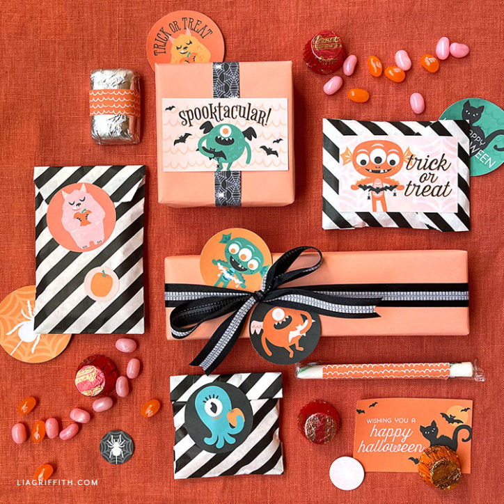 Free Halloween Stickers for Gifts and Goodies - Lia Griffith