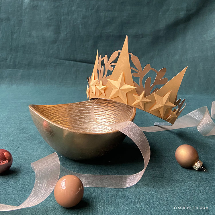 Paper Celestial Crown for New Year's Eve - Lia Griffith