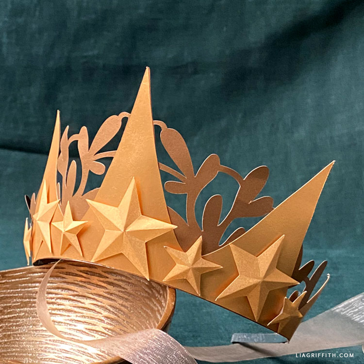Paper Celestial Crown for New Year's Eve - Lia Griffith