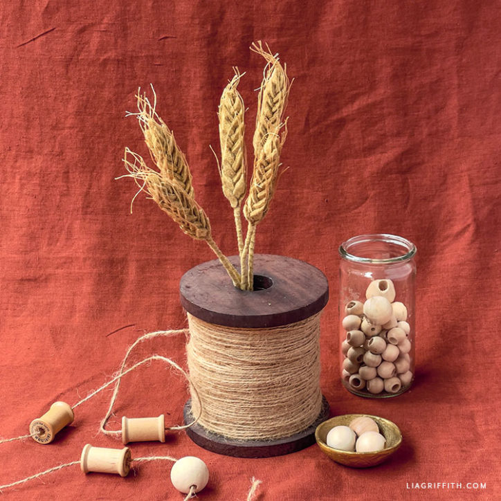 Felt Wheat Stalks DIY Template & Tutorial - Lia Griffith