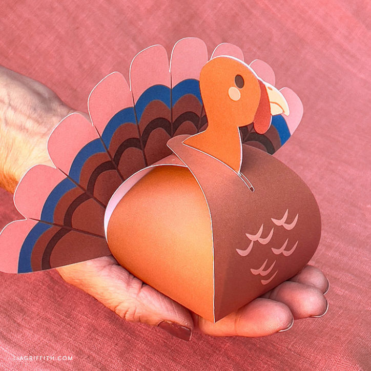 Turkey Treat Box DIY for Thanksgiving - Lia Griffith