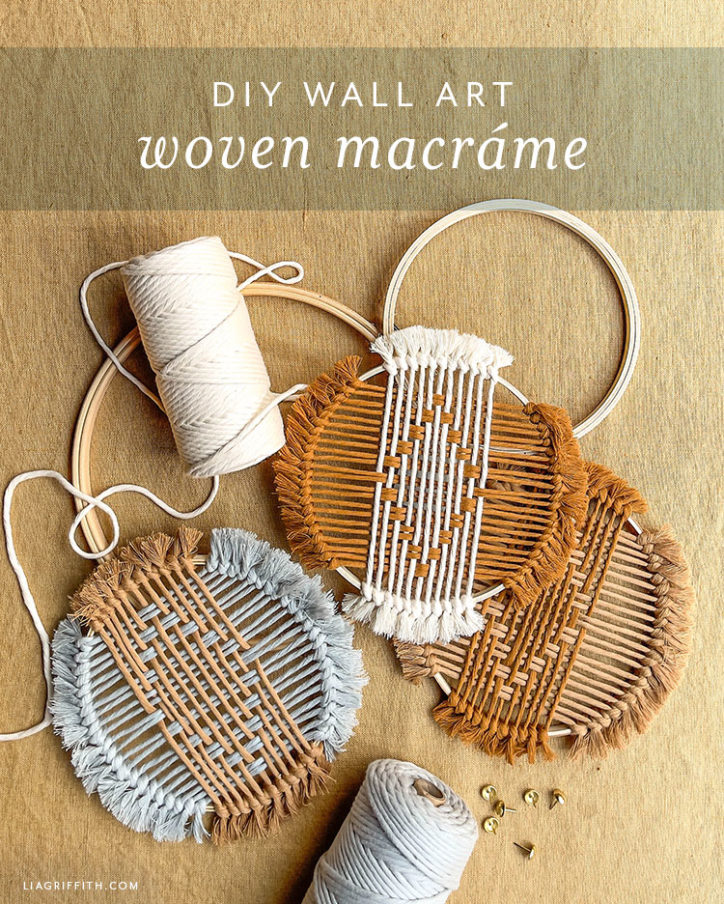 Woven Macrame Wall Decor DIY Tutorial - Lia Griffith