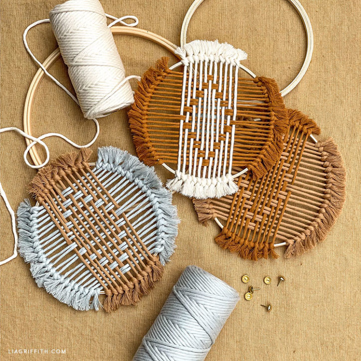 Woven Macrame Wall Decor DIY Tutorial - Lia Griffith