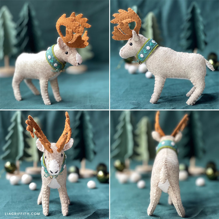Felt Nordic Reindeer Pattern & Tutorial - Lia Griffith