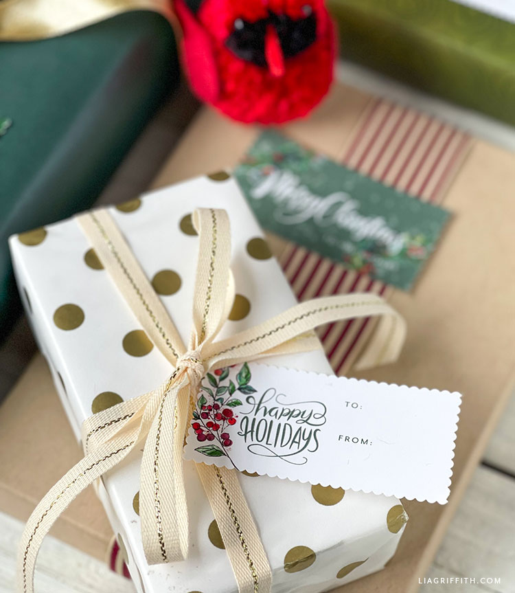 Free Christmas Labels You Can Print at Home - Lia Griffith