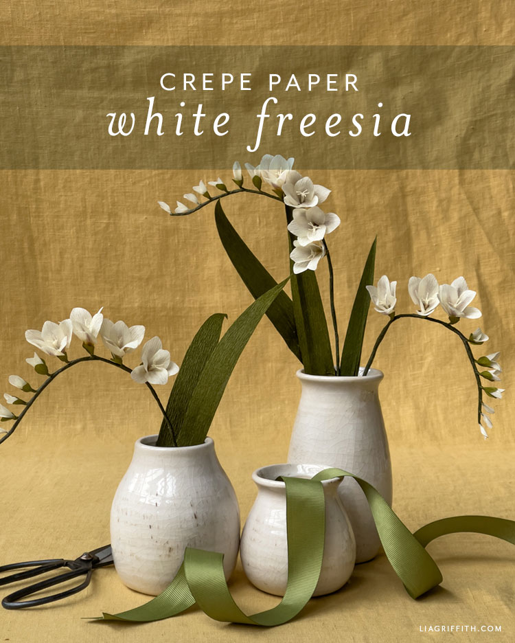 Member Make Workshop: Crepe Paper Freesia - Lia Griffith
