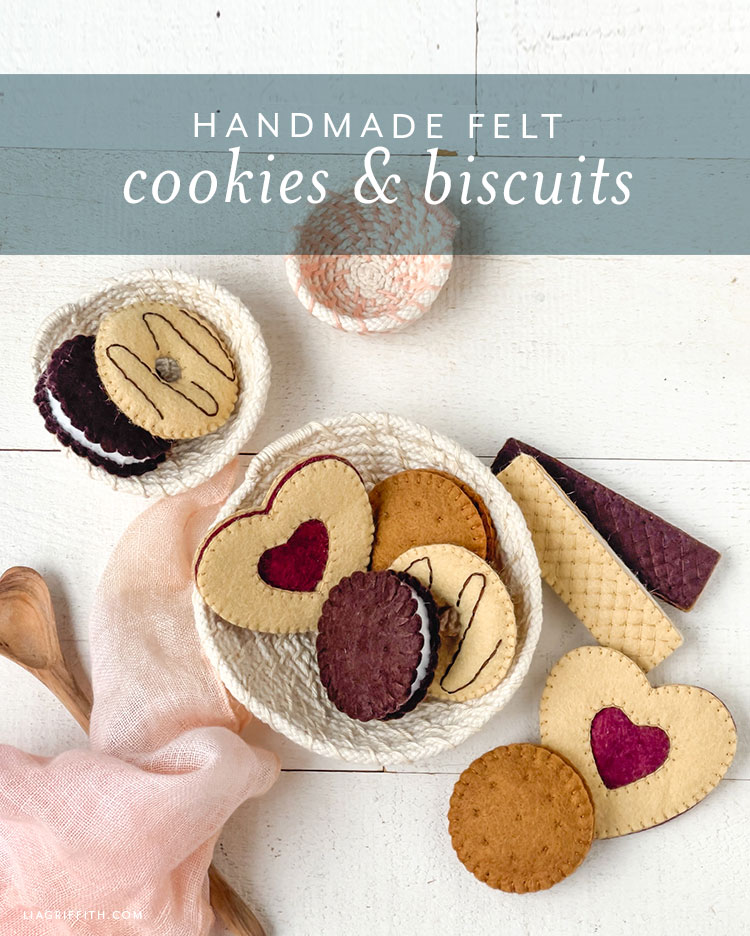 Felt Cookies and Biscuits Pattern & Tutorial - Lia Griffith